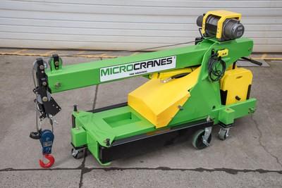 Microcranes’ M1 Global portable hoist expands to 22-ft. tip height